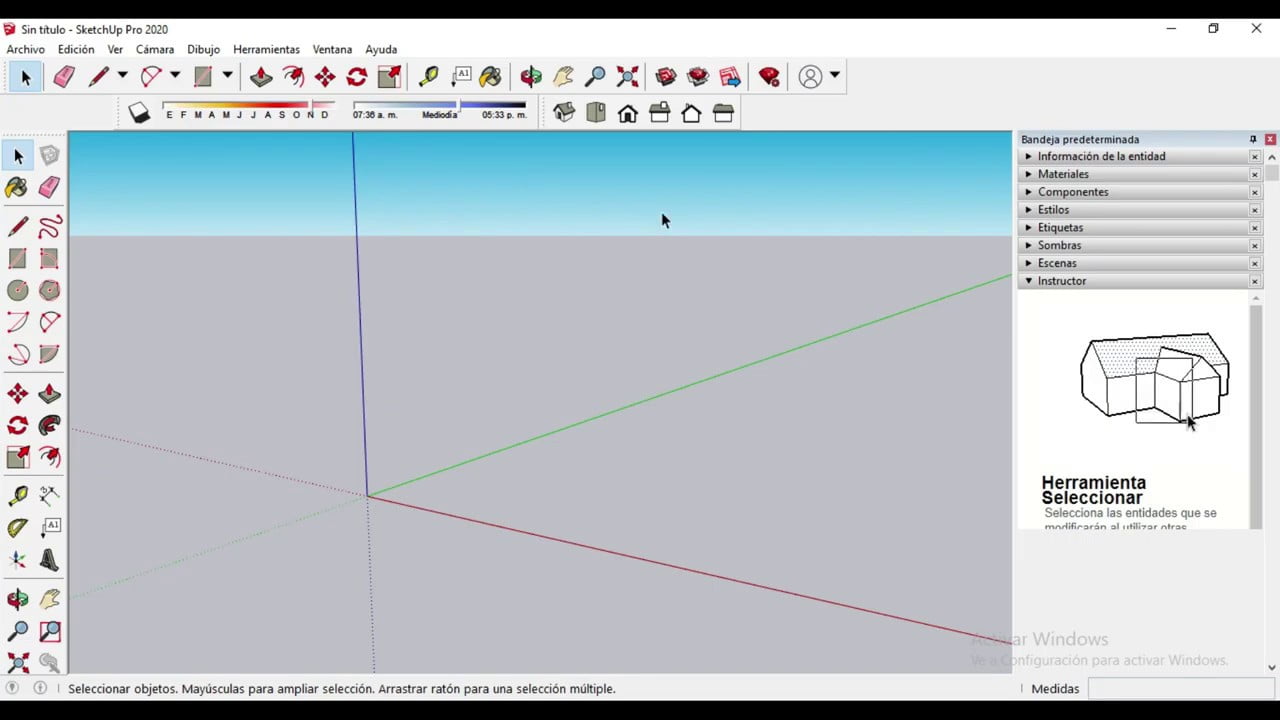 Megacursos Tutorial Sketchup Parte 4 Rotar Sobre Ejes Y ¿Cómo